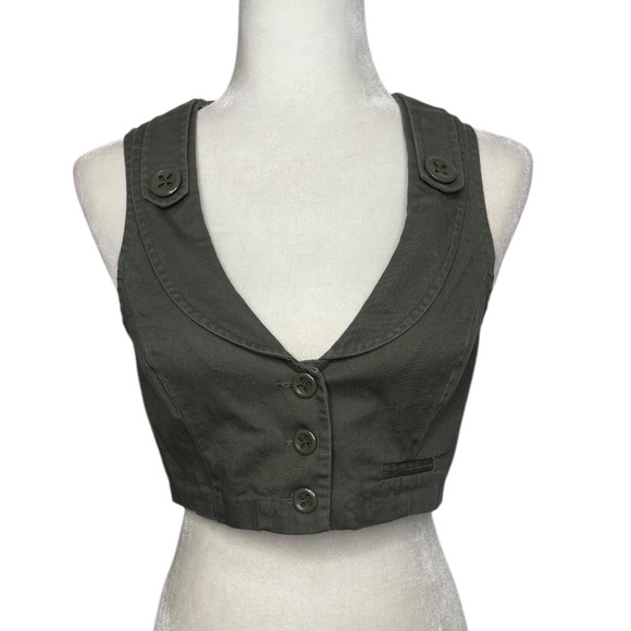 Vintage | Tops | Y2k Cropped Vest Top | Poshmark